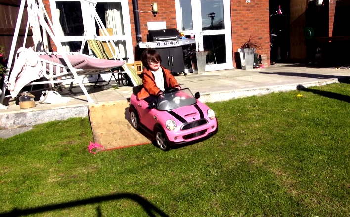 Father Upgrades Daughter's Power Wheels Mini Cooper, Hilarity Ensues