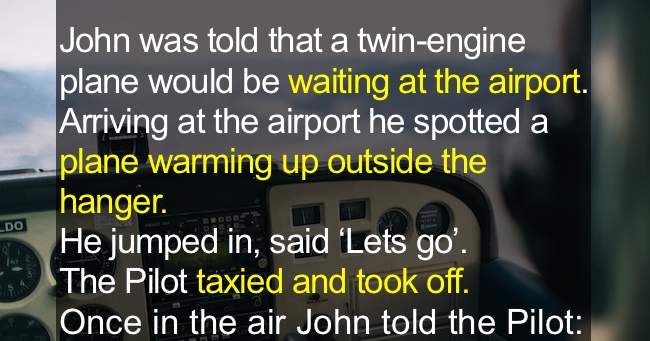 Pilot Took Off Without Realizing Who His Passenger Was, Instantly ...