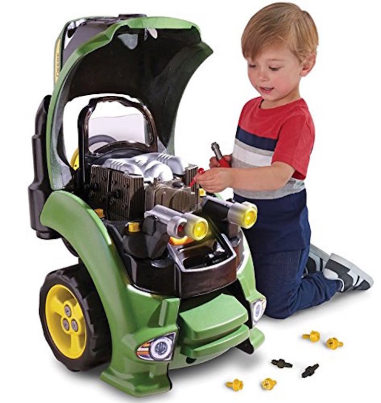 John Deere Kids Tractor Engine: Tractor Repair Set Lets Your Kid Work ...