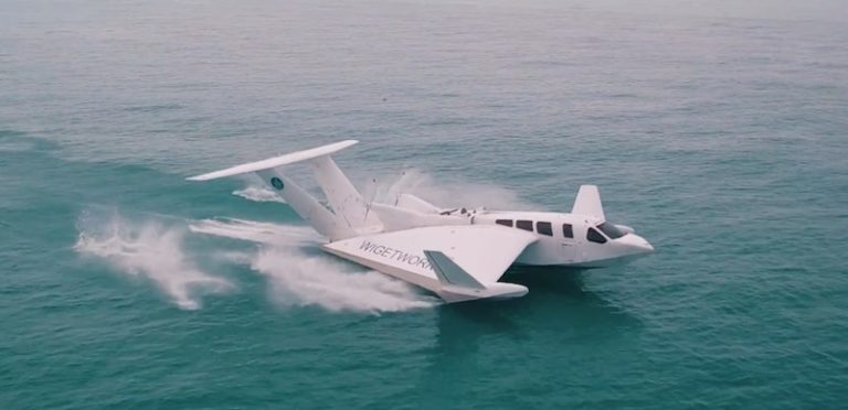 WIG AirFish 8: Airplane/Boat Glides Over Water to Reach Your Destination
