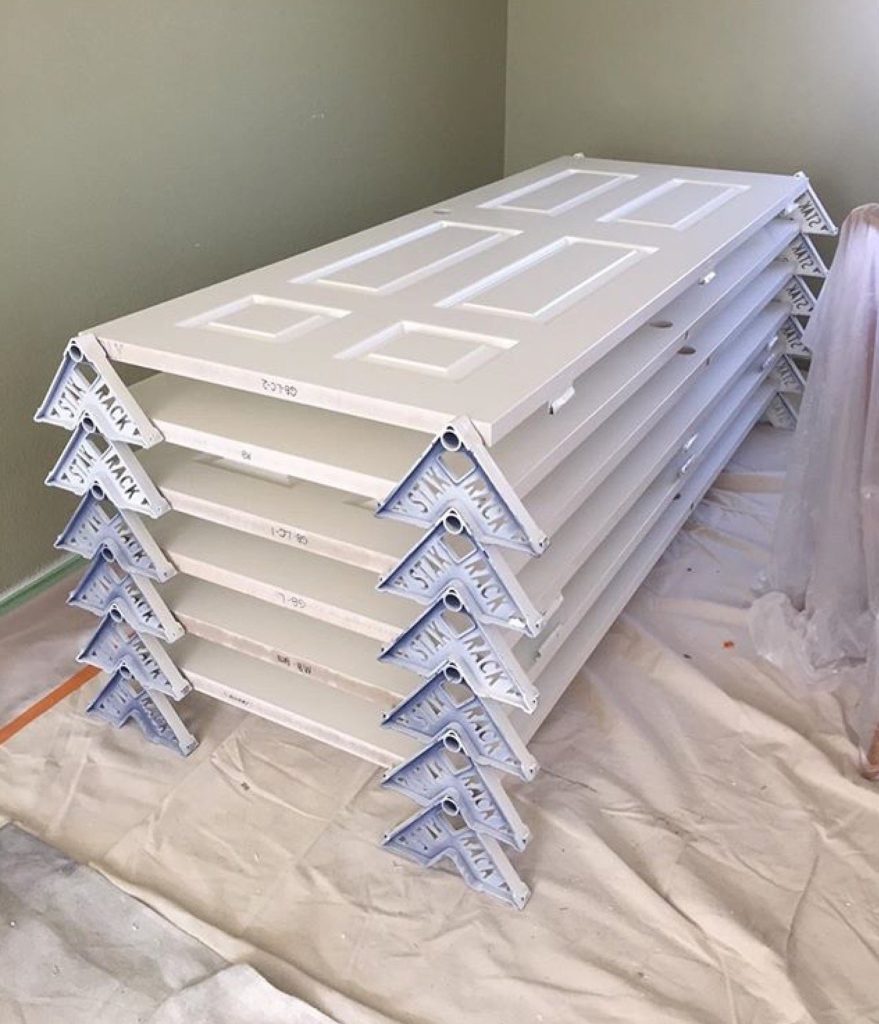 Stak Rack: Paint, Flip, and Stack Your Newly Painted Doors