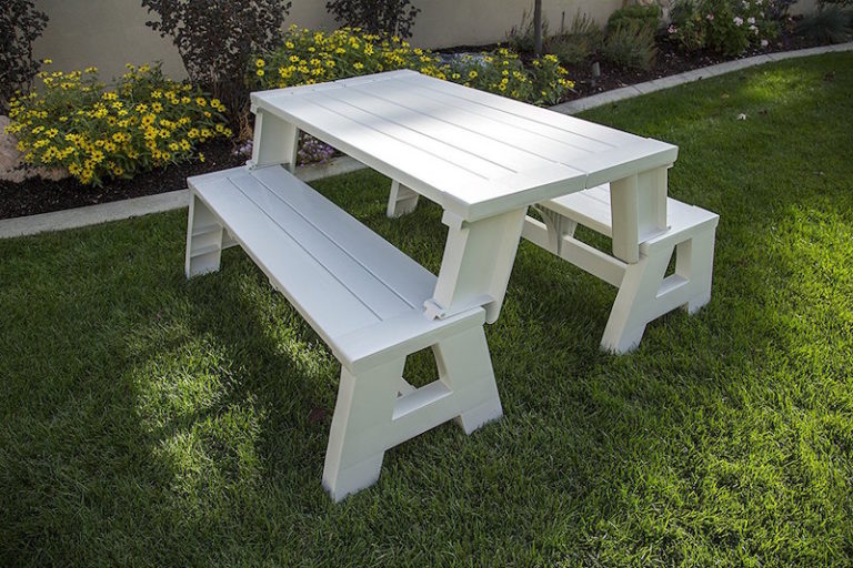 Convert-A-Bench: The Two-in-One Outdoor Bench for Any Occasion