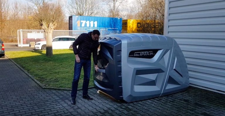 bikeBOX 24: The Portable Garage for Your Motorcycle